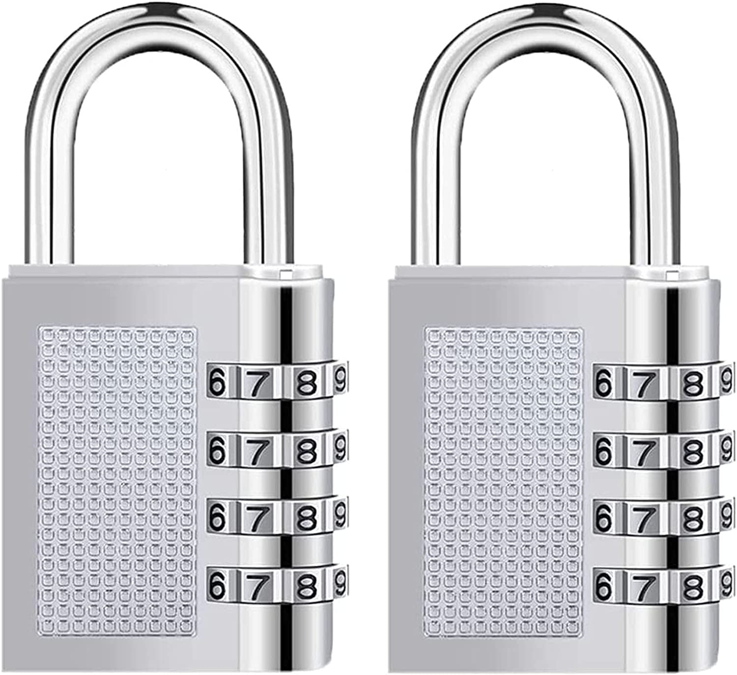 2 Pack Combination Lock 4 Digit Outdoor Waterproof Locker Number Lock 1 ...