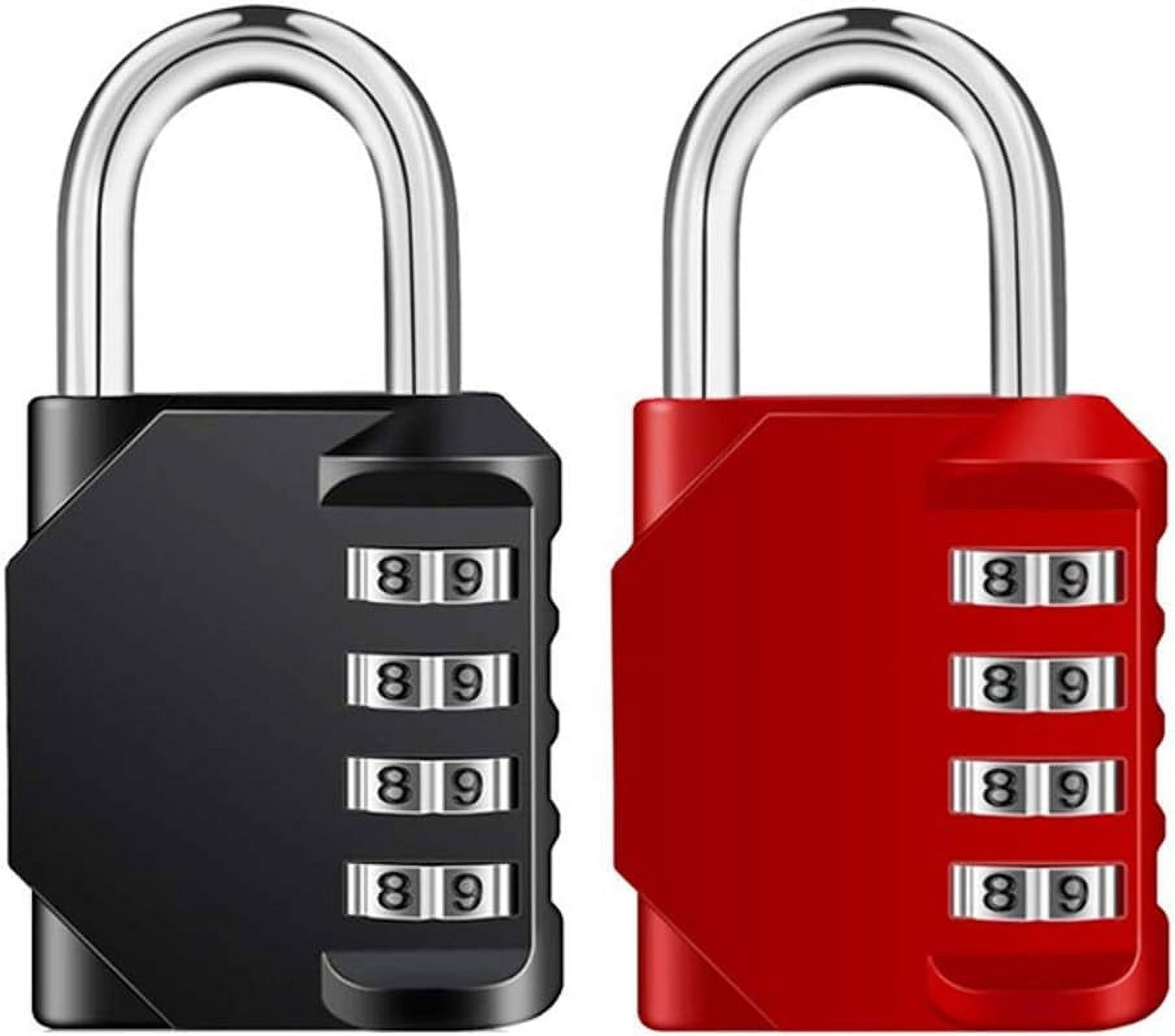 2 Pack Combination Lock 4 Digit Padlock for School Gym Locker, Sports ...