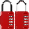 2 Pack Combination Lock 4 Digit Padlock for School Gym, Sports Locker ...
