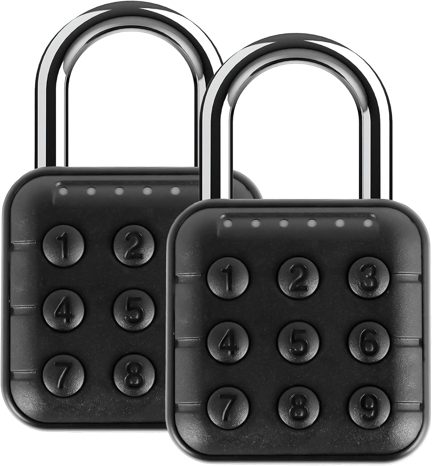 2 Pack Combination Lock - 6 Digit Password Locker Lock, Aluminum Alloy ...