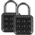 2 Pack Combination Lock - 6 Digit Password Locker Lock, Aluminum Alloy ...