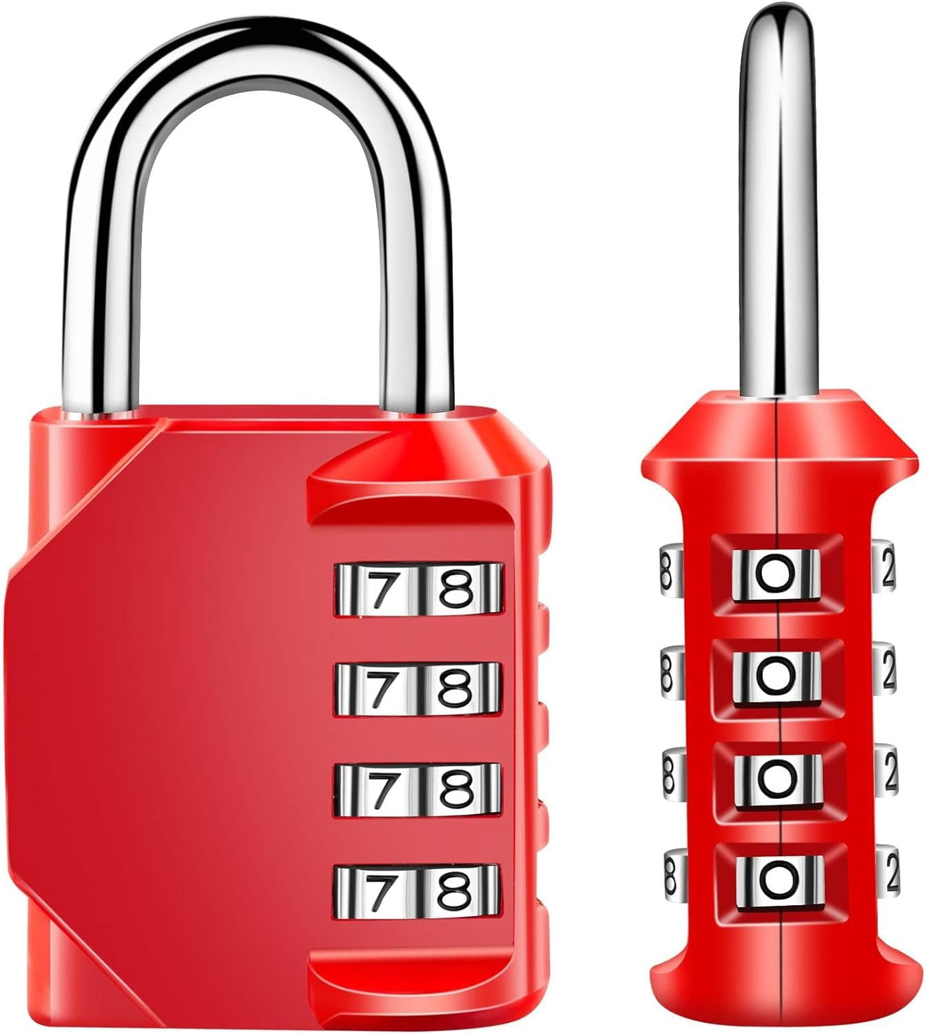 2 Pack Combination Lock, Resettable Password,4 Digit Combination ...