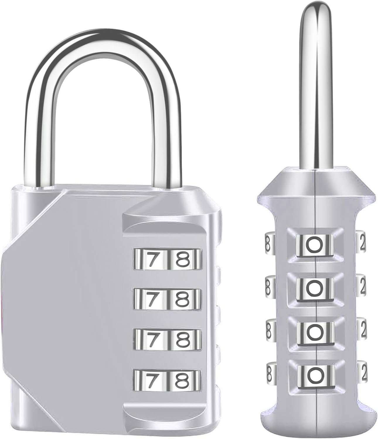 2 Pack Combination Lock, Resettable Password,4 Digit Combination ...