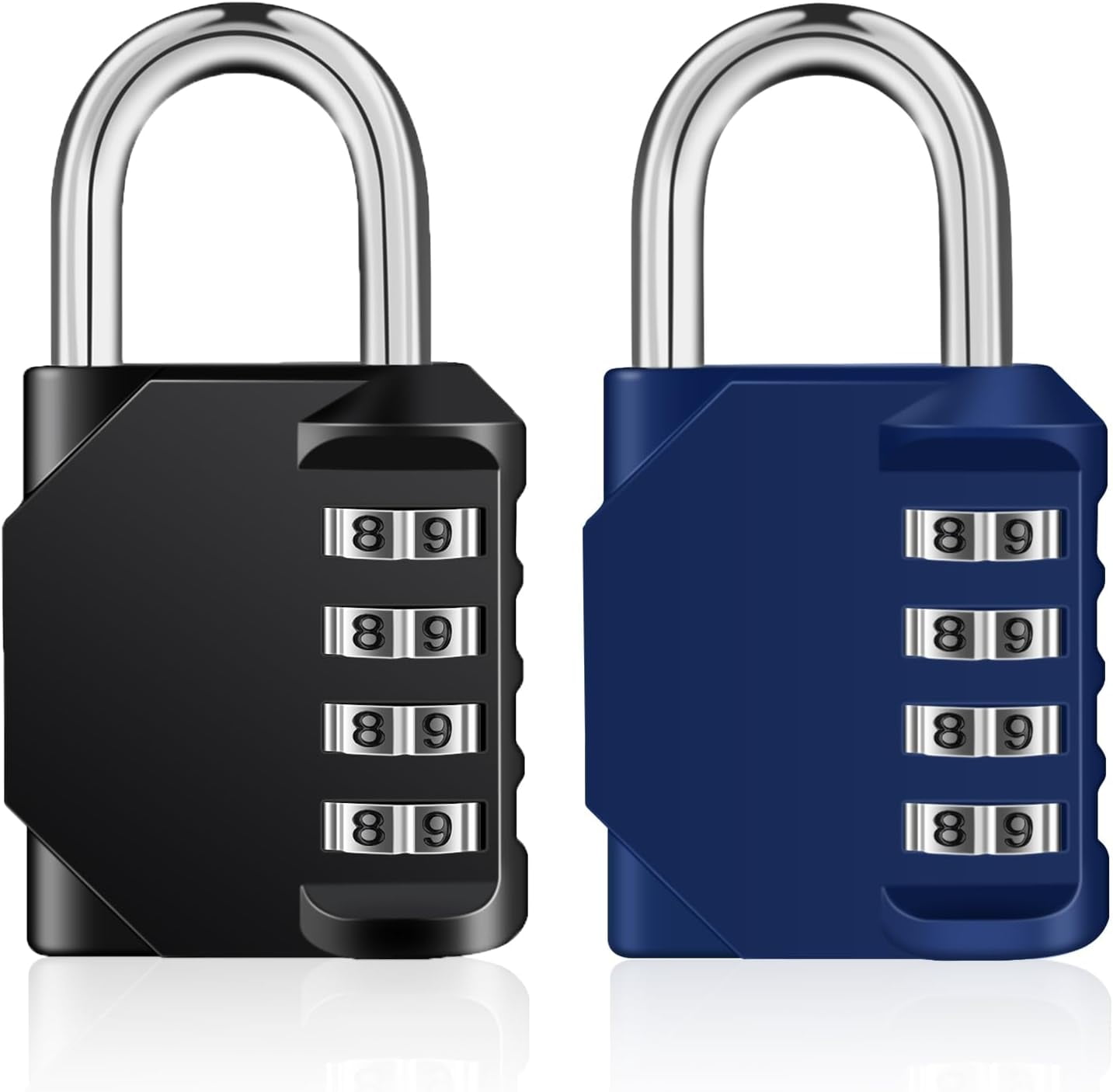 2 Pack Combination Lock for Locker, 4 Digit Combination Padlock for ...