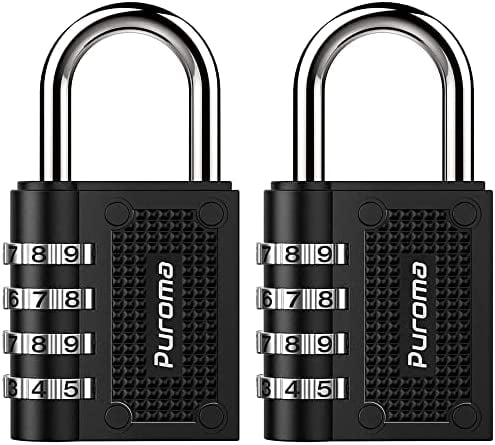 2 Pack Combination Locks Outdoor Waterproof Padlock for School Gym ...
