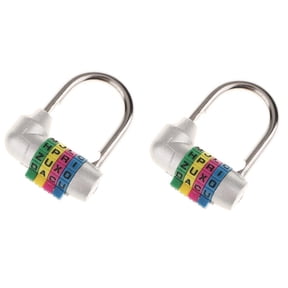 Heldig 5 Letter Combination Padlock, Zinc Alloy, Black, 61*23*23mm ...
