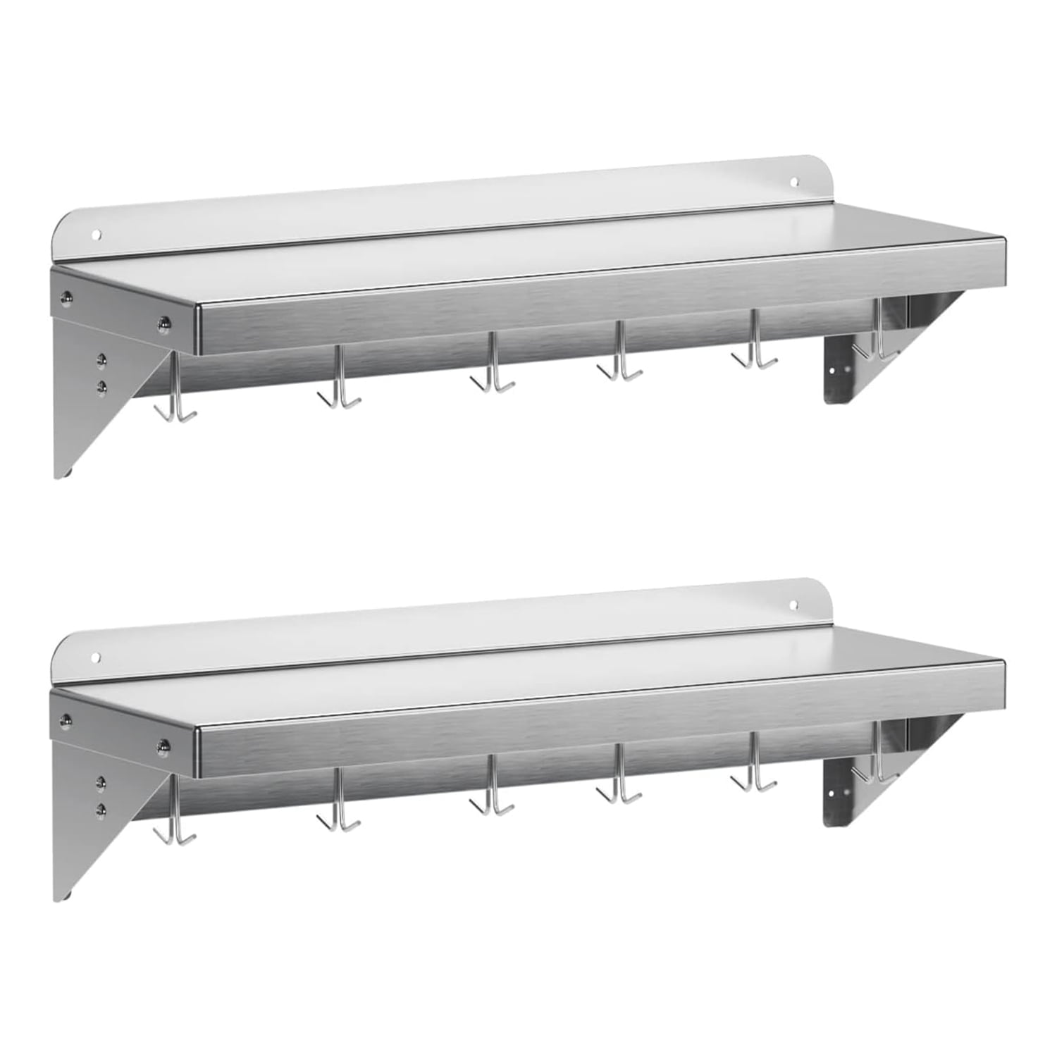 2 Pack Commercial Stainless Steel Shelf 12x24 12x36 Inches180LBS ...