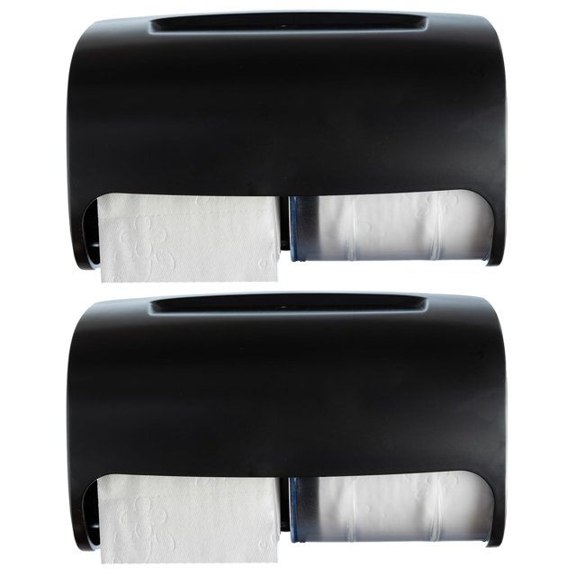 2-Pack Commercial Toilet Paper Dispenser Wall Mount, Double (2 Roll ...