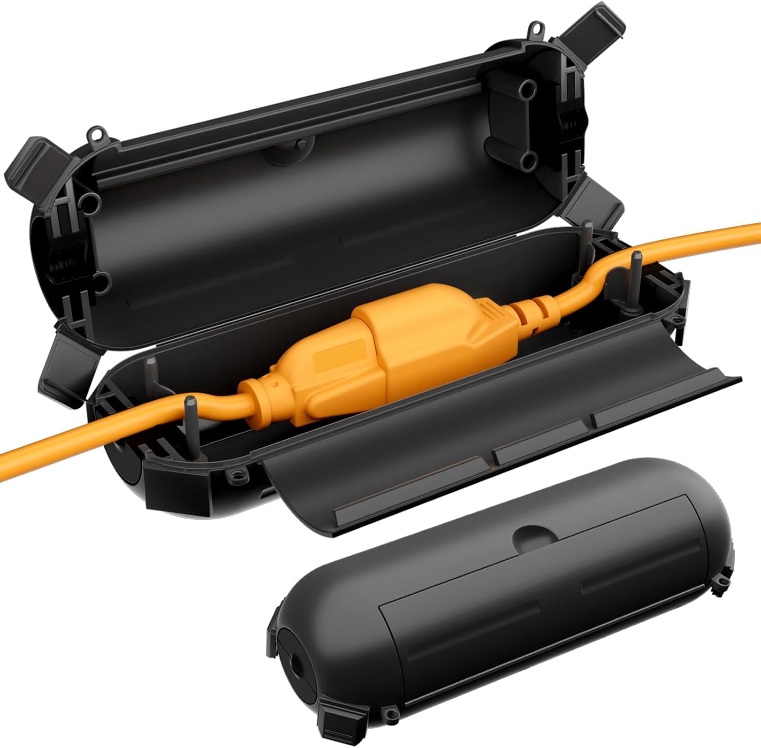 2 Pack Compact Outdoor Extension Cord Cover, IP44 Waterproof Box and ...