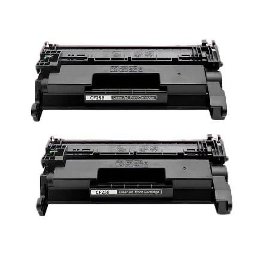 2-Pack - Compatible 58A (CF258A) Black Toner Cartridges (3000 pages ...