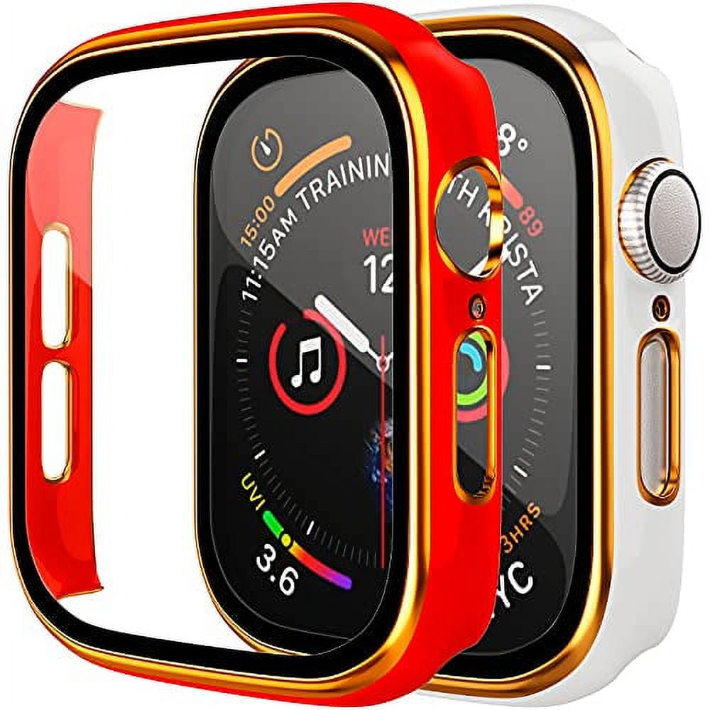 [2 Pack] Compatible with Apple Watch 42mm Case, Full Coverage Bumper ...