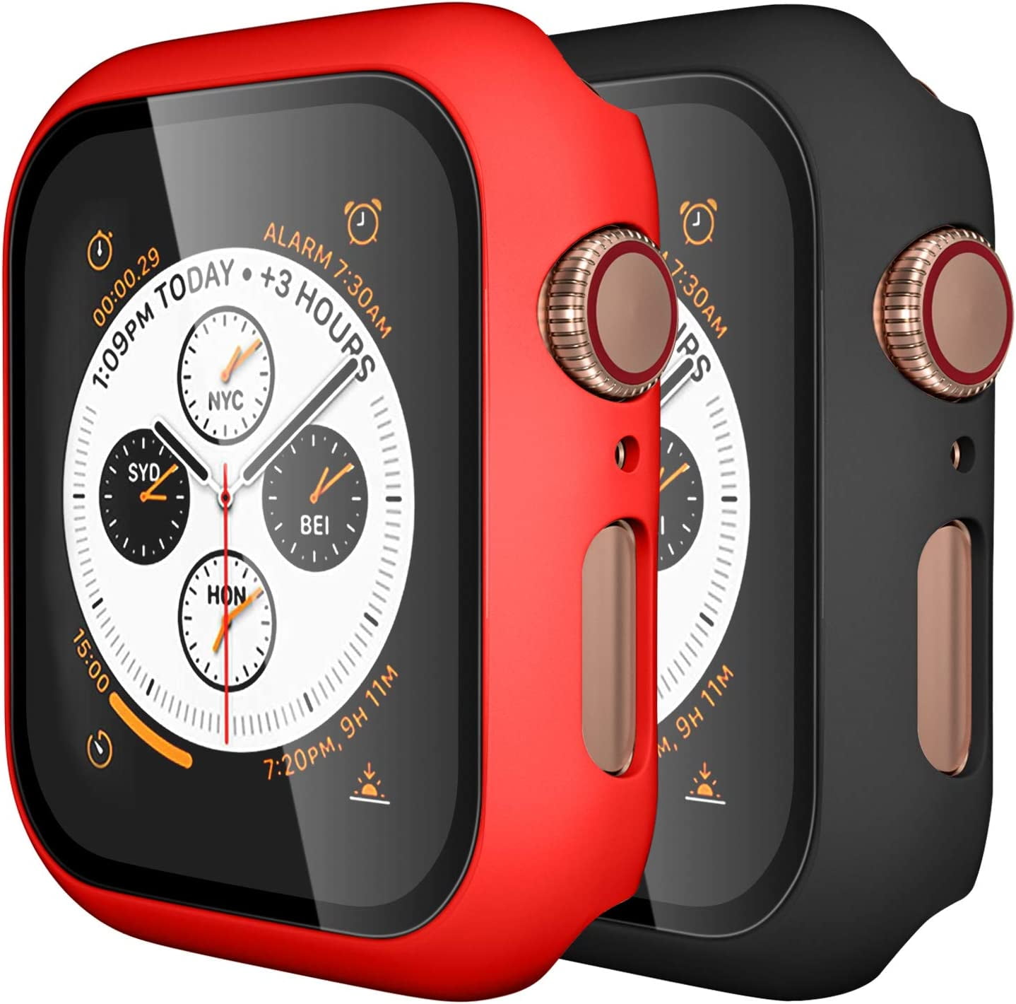 (2 Pack) Compatible for Apple Watch Case 44mm Series 6/5 with Screen ...