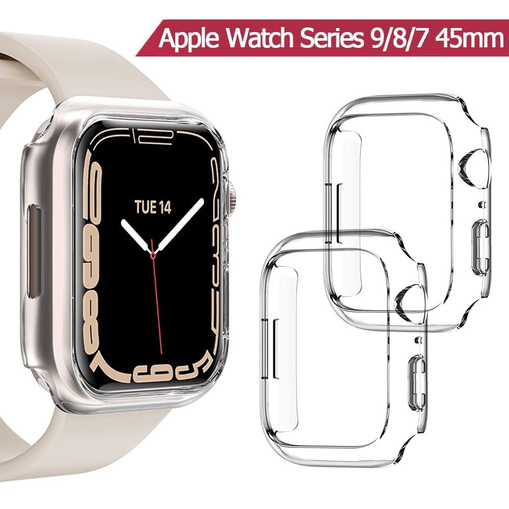 [2-Pack] Compatible for Apple Watch Case 45mm Series 9 & Series 8 ...