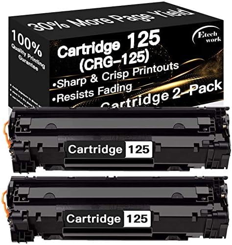 2-Pack Compatible CRG125 Printer Toner Cartridge 125 Used for Canon ...