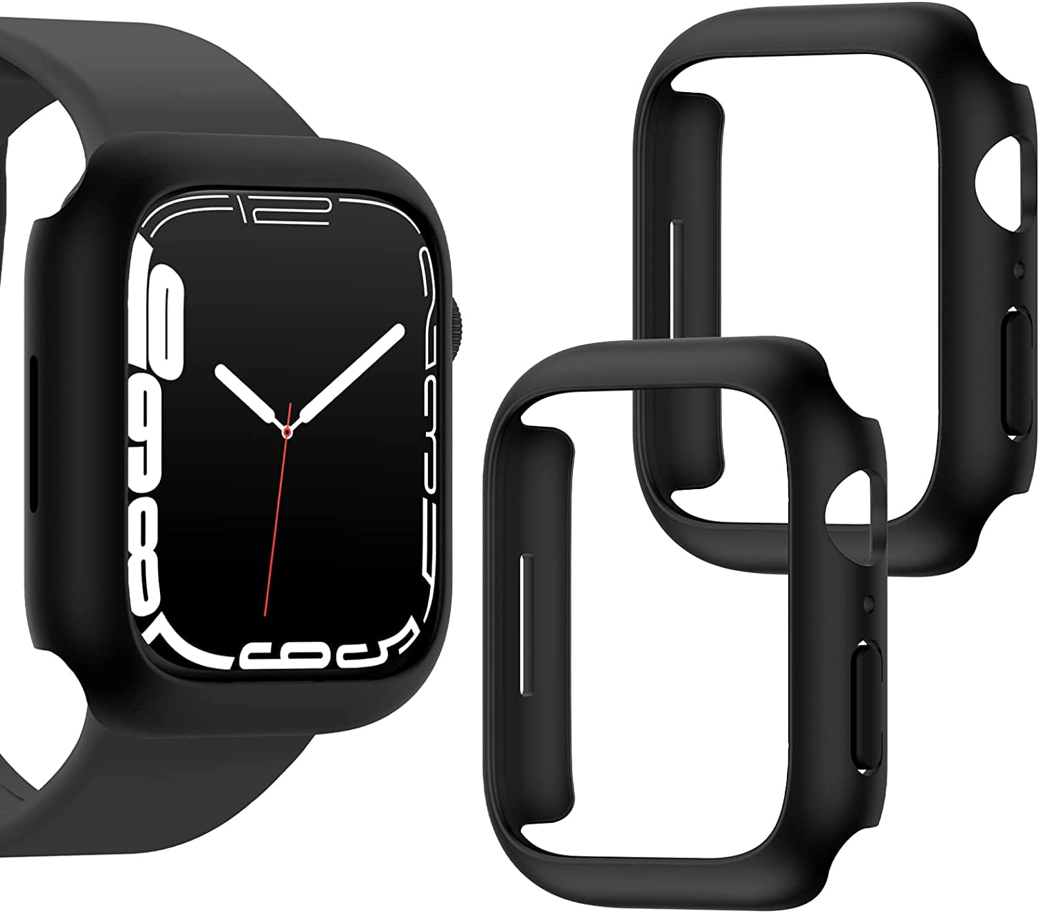 [2 Pack] Compatible for Apple Watch Case Series 7 41mm，Hard PC Edge ...