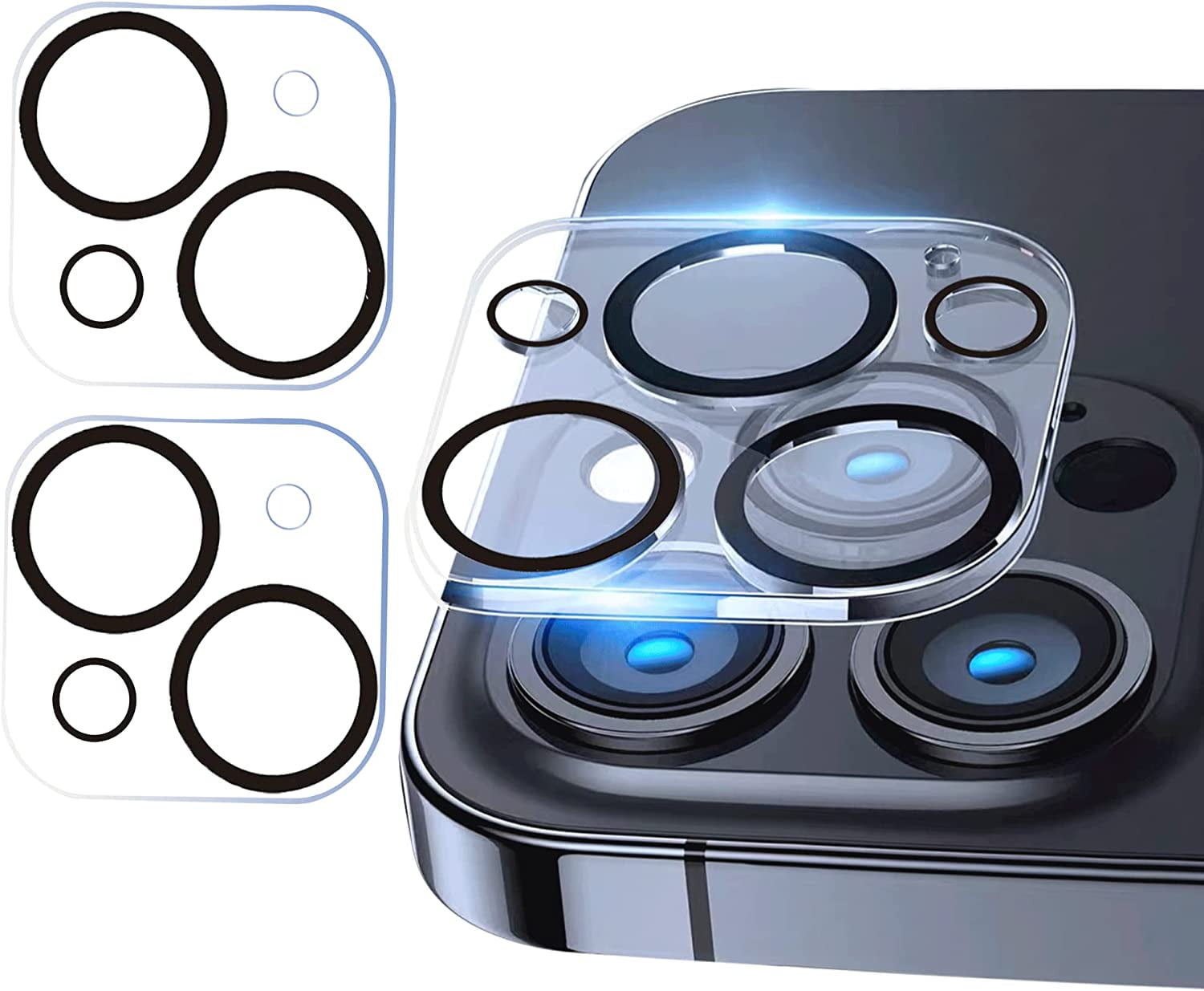 (2 Pack) Compatible with iPhone 14 Camera Lens Protector Clear, Apple ...