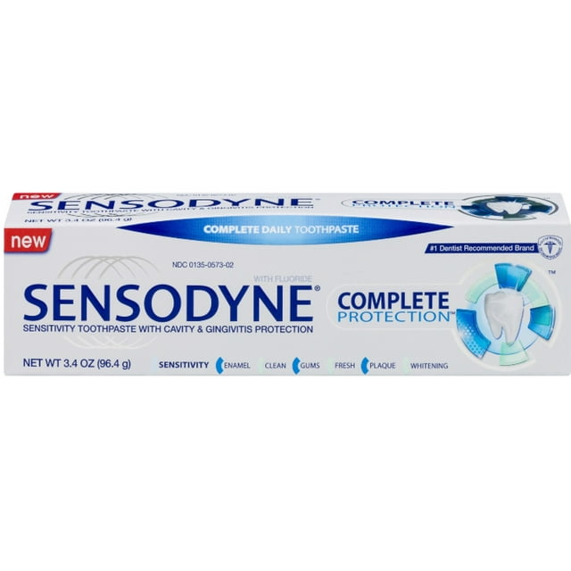 Sensodyne Complete Protection Enamel Toothpaste for Sensitive Teeth ...