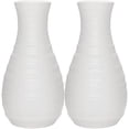 2 Pack Composite Plastics Flower Vase, Unbreakable Ceramic Look Vase ...
