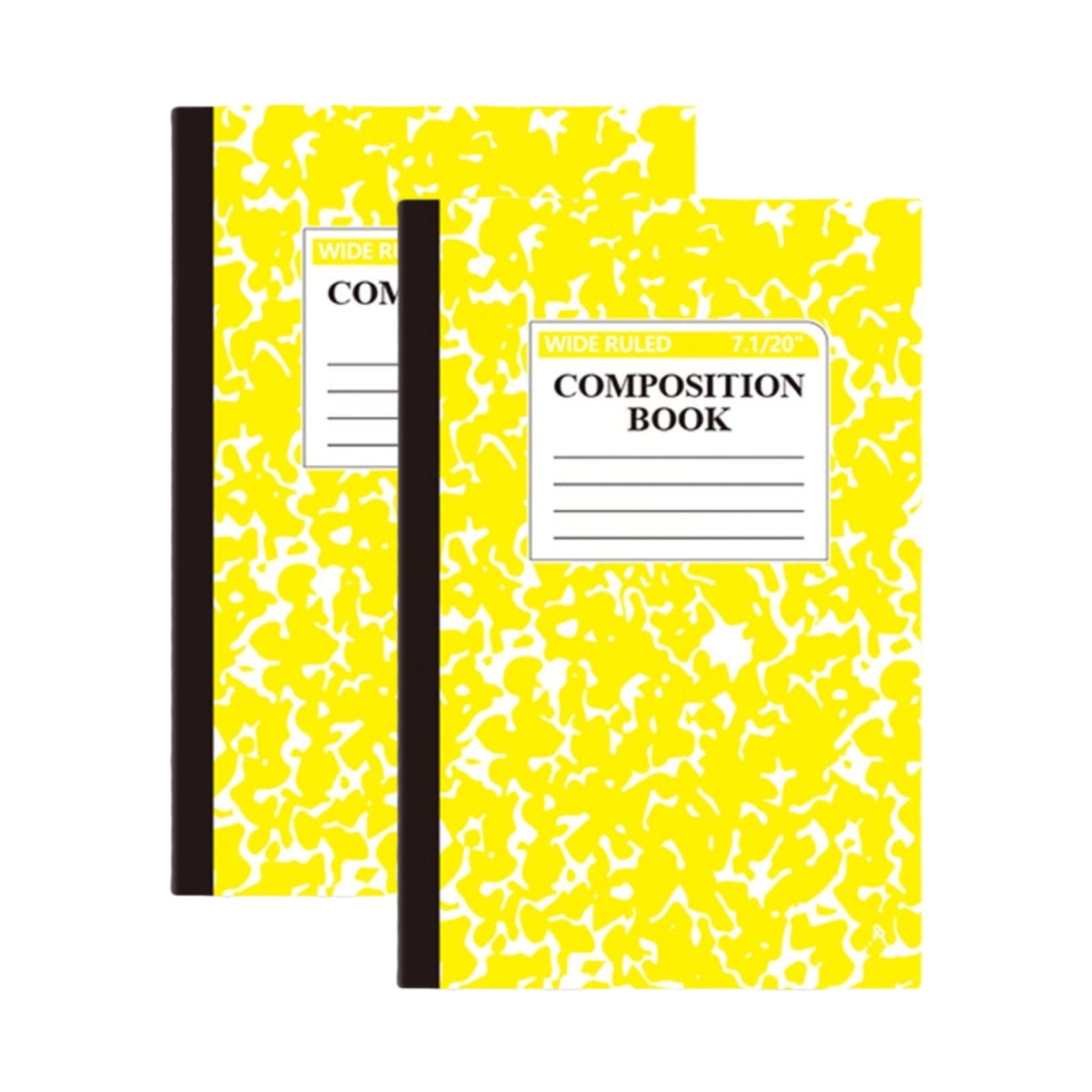 2 Pack Composition Notebook, Wide Ruled Composition Book, Marble ...