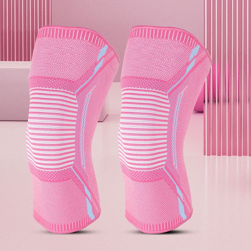2-Pack Compression Knee Sleeve, Breathable Knitted Elastic Knee Brace ...
