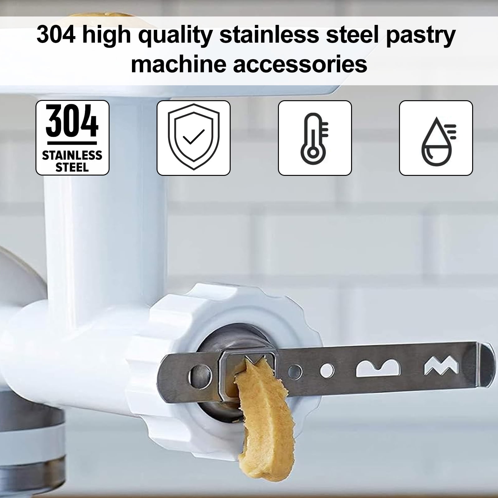 2-Pack, Connector Ring Included, Ideal Kitchenaid Accessory Stainless ...