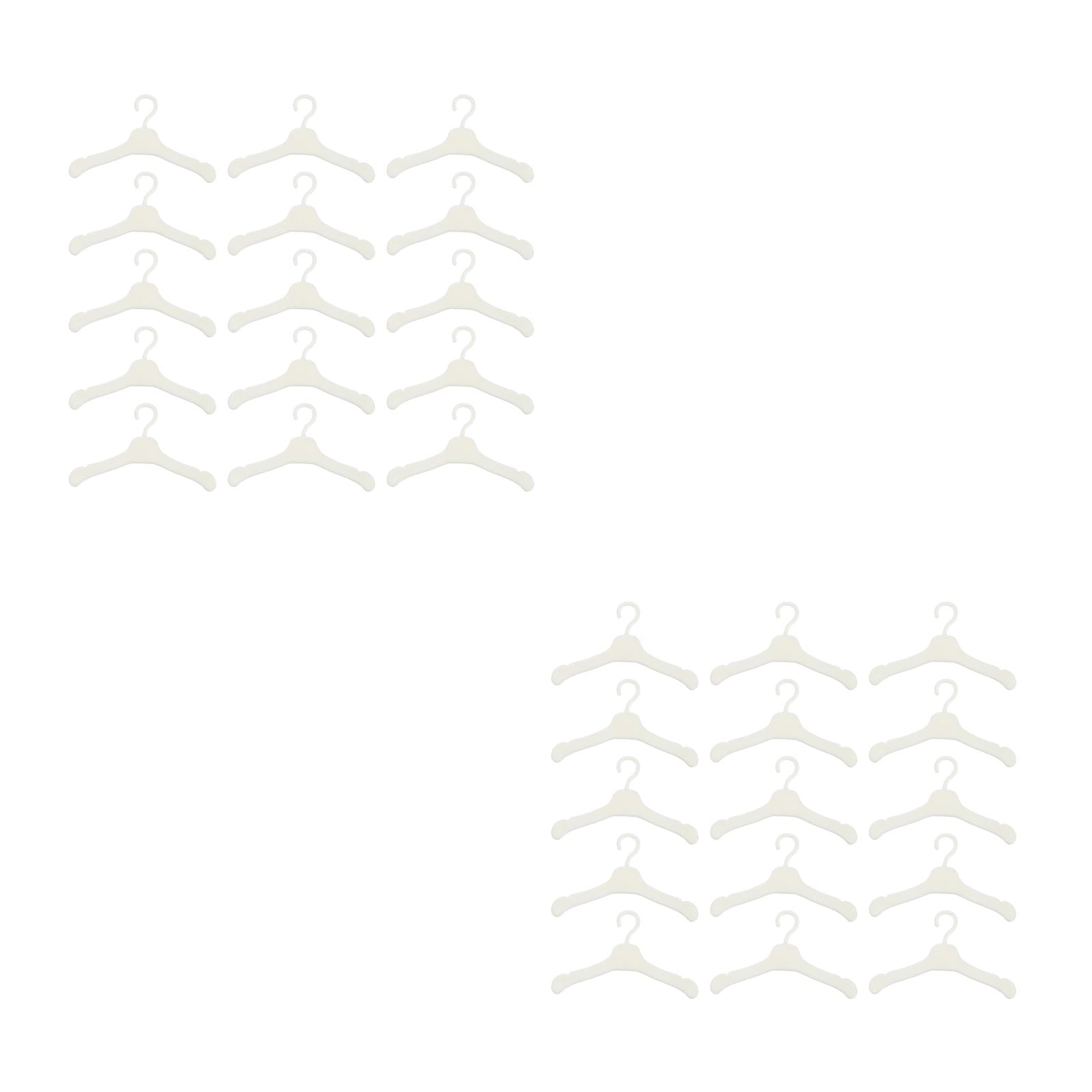 2 Pack Container Doll Hanger Clothing Storage Accessory Hangers ...
