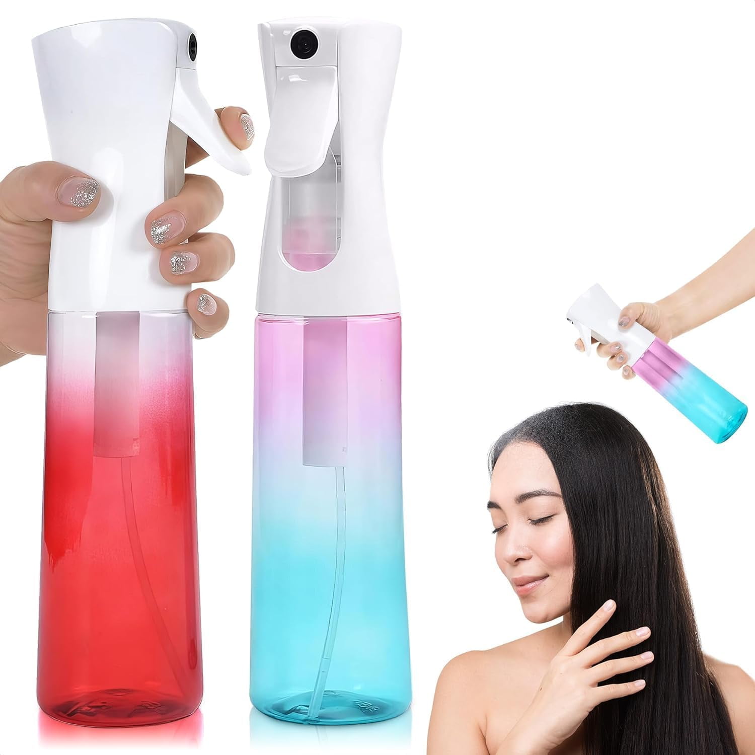 2 Pack Continuous Spray Bottle for Hair (10.1oz/300ml), Hair Water ...