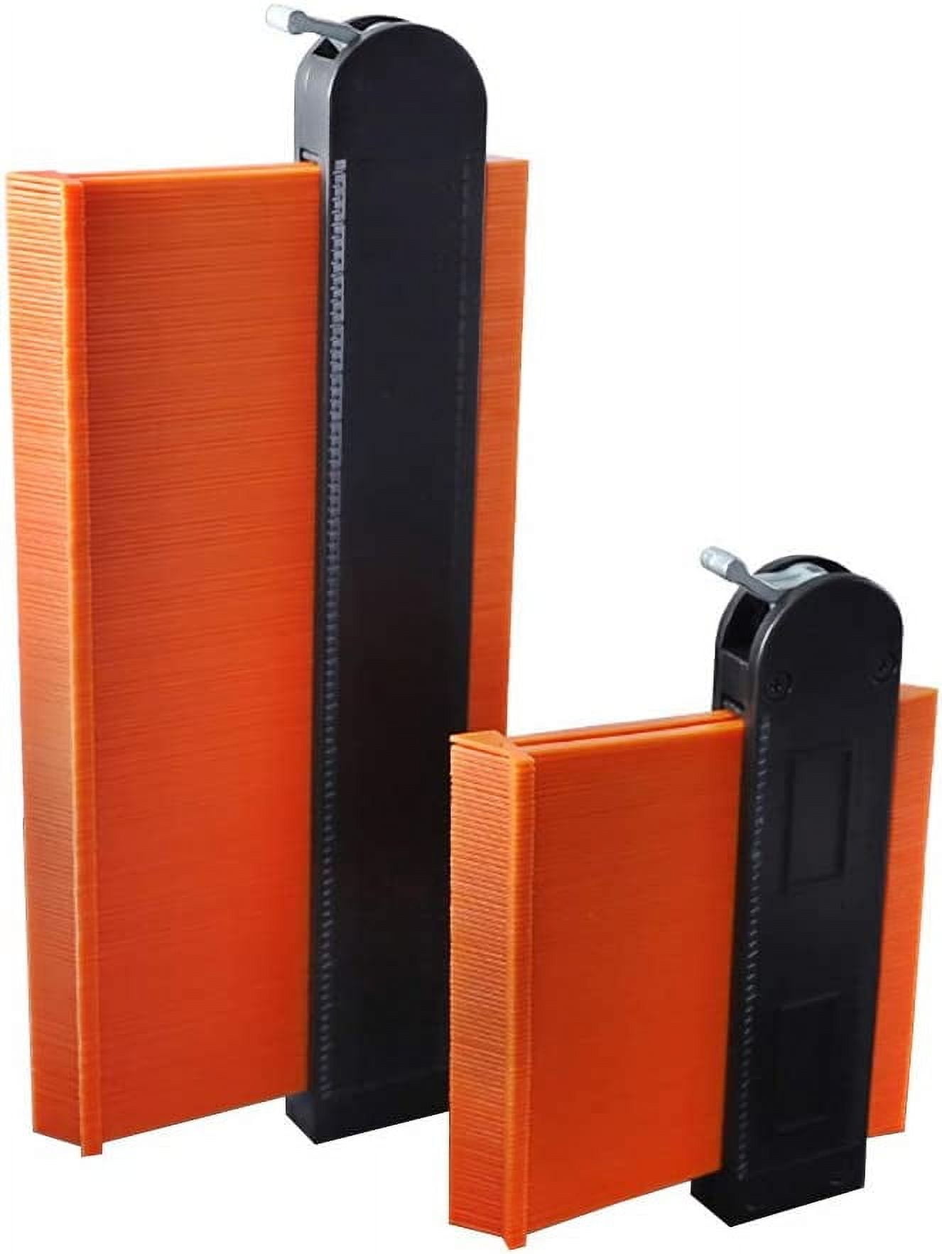 2 Pack Contour Gauge with Lock 5" and 10" Plastic Measuring Ruler for ...