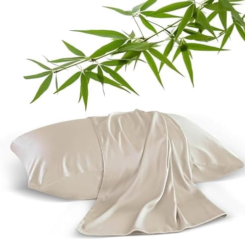 2 Pack Cooling Pillowcases for Hot Sleepers & Night Sweats, 400 TC ...