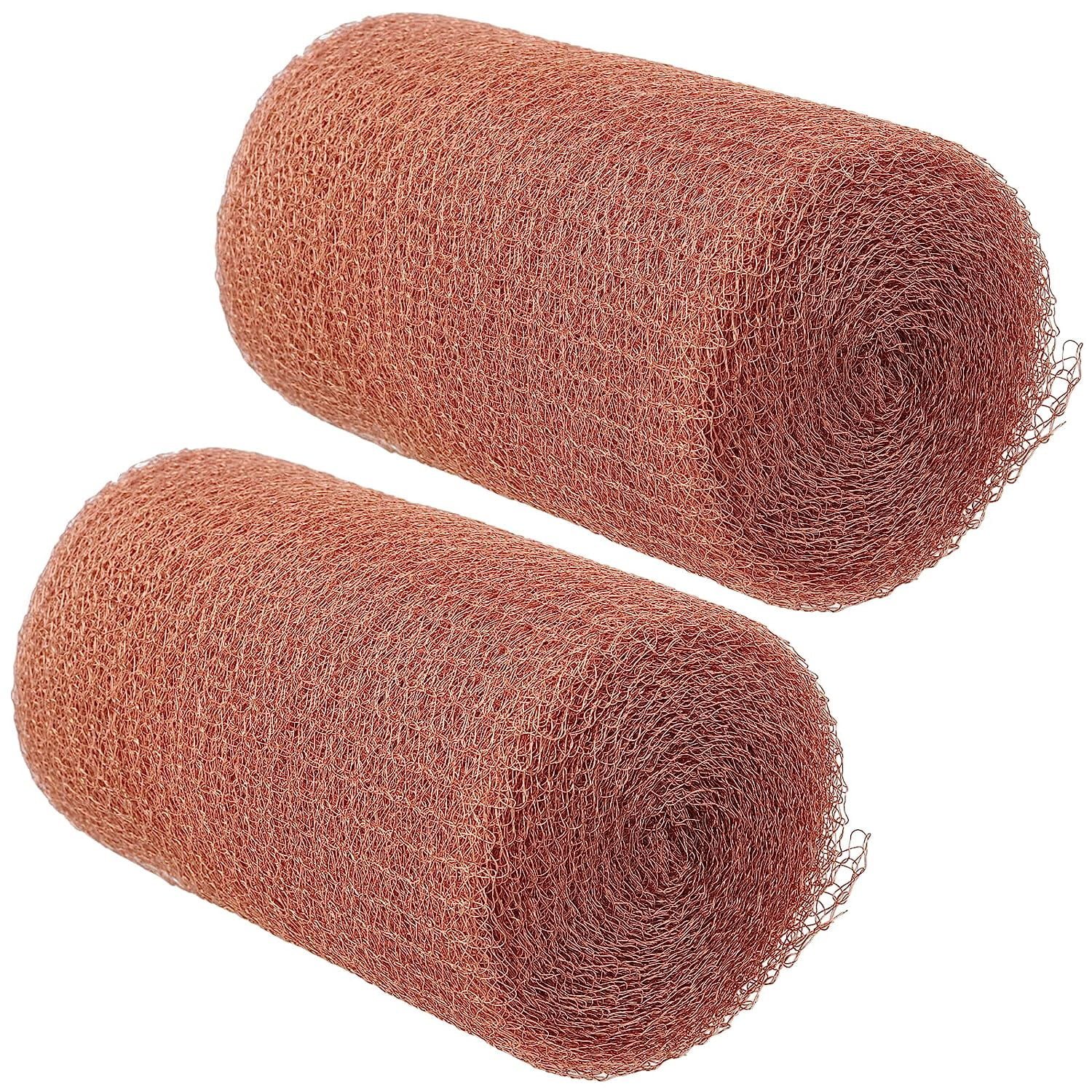 2 Pack Copper Mesh Roll, 5 Inch x 32 Feet Wire Roll, Knitted Copper ...