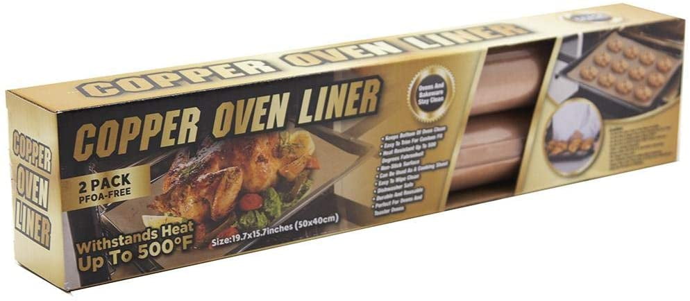 - 2 Pack Copper Oven Liners - Walmart.com