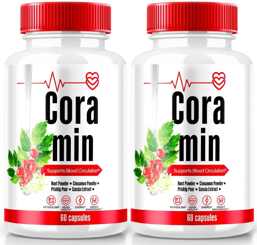 (2 Pack) Coramin Capsules, All-Natural Formula to Maintain Healthy ...