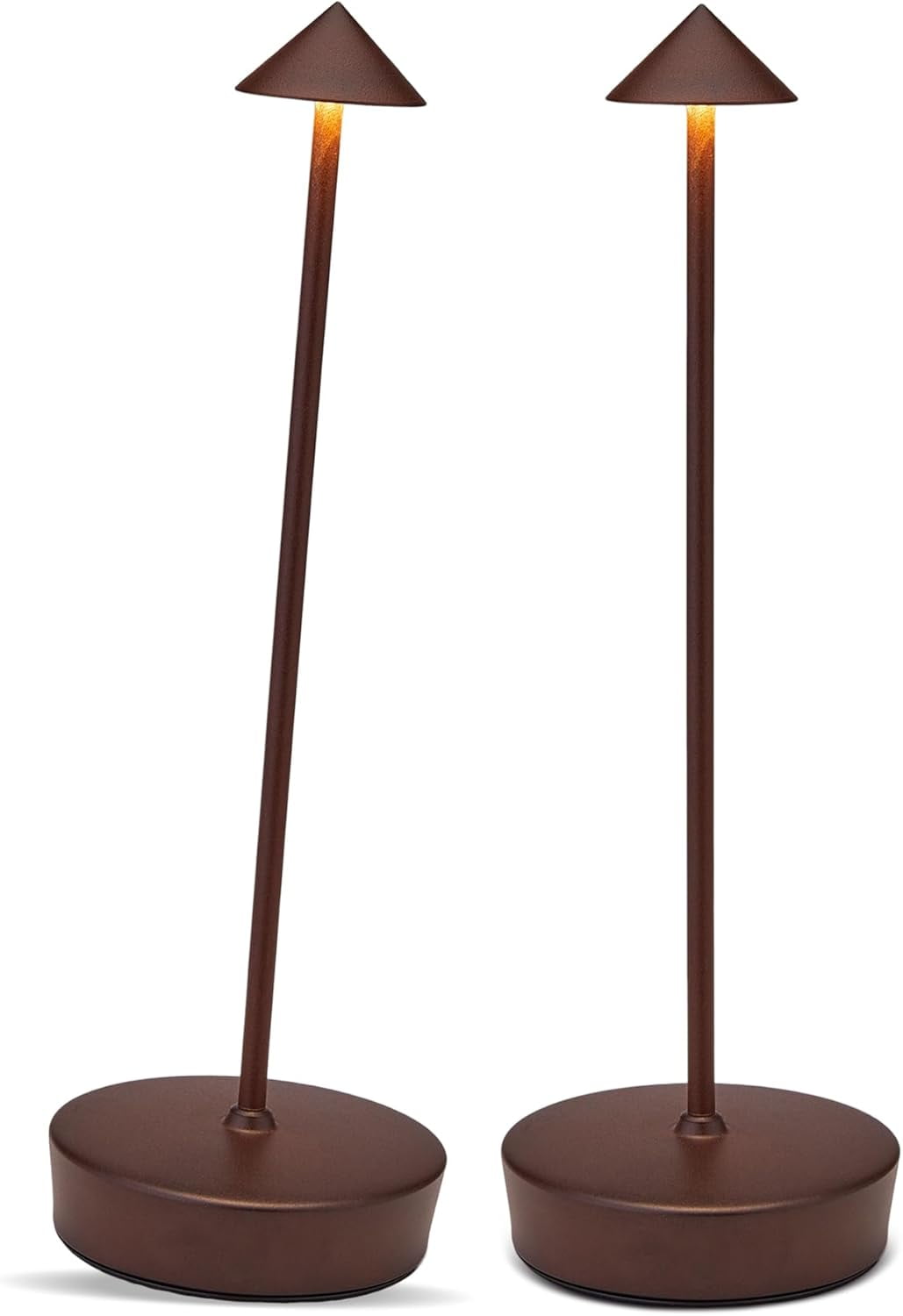 2-Pack Cordless Table Desk Lamp with USB-A Output Port, 7000mAh ...