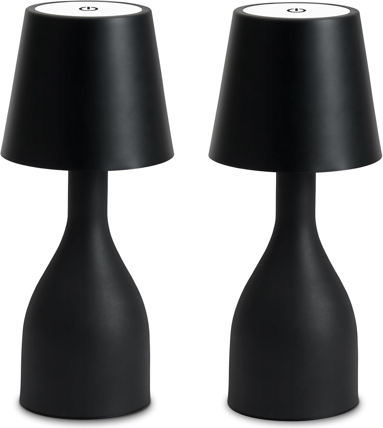 2 Pack Cordless Table Lamp, LED Rechargeable Table Lamps with 3 Color ...