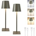 2 Pack Cordless Table Lamp,Portable LED Desk Lamp, 5200mAh Operated, 3 ...