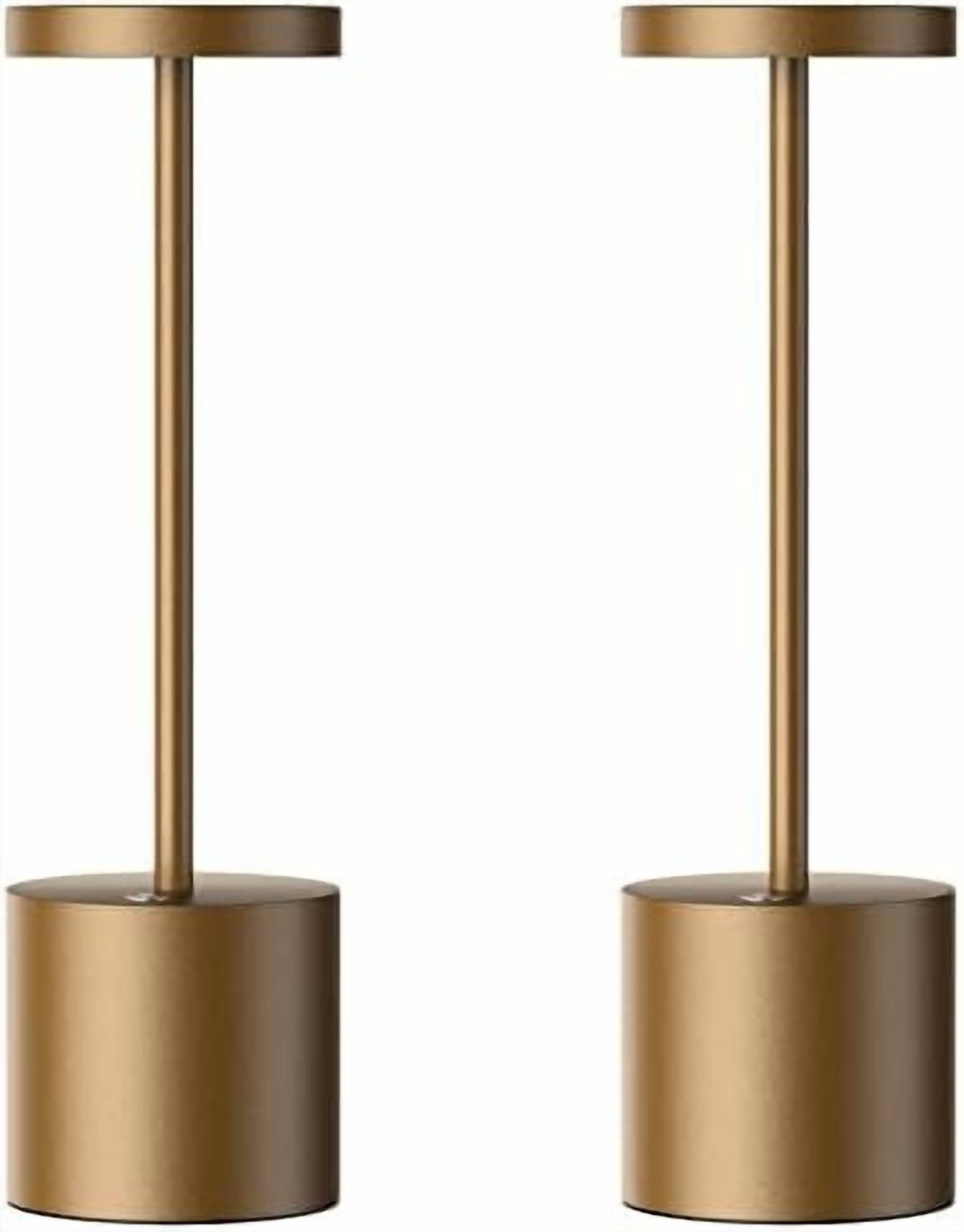 2 Pack Cordless Table Lamp Rechargeable,5000mAh Battery Powered Table ...