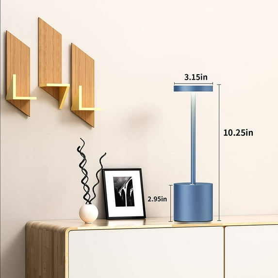 2 Pack Cordless Table Lamp Rechargeable, 5000mAh Battery Powered Table ...