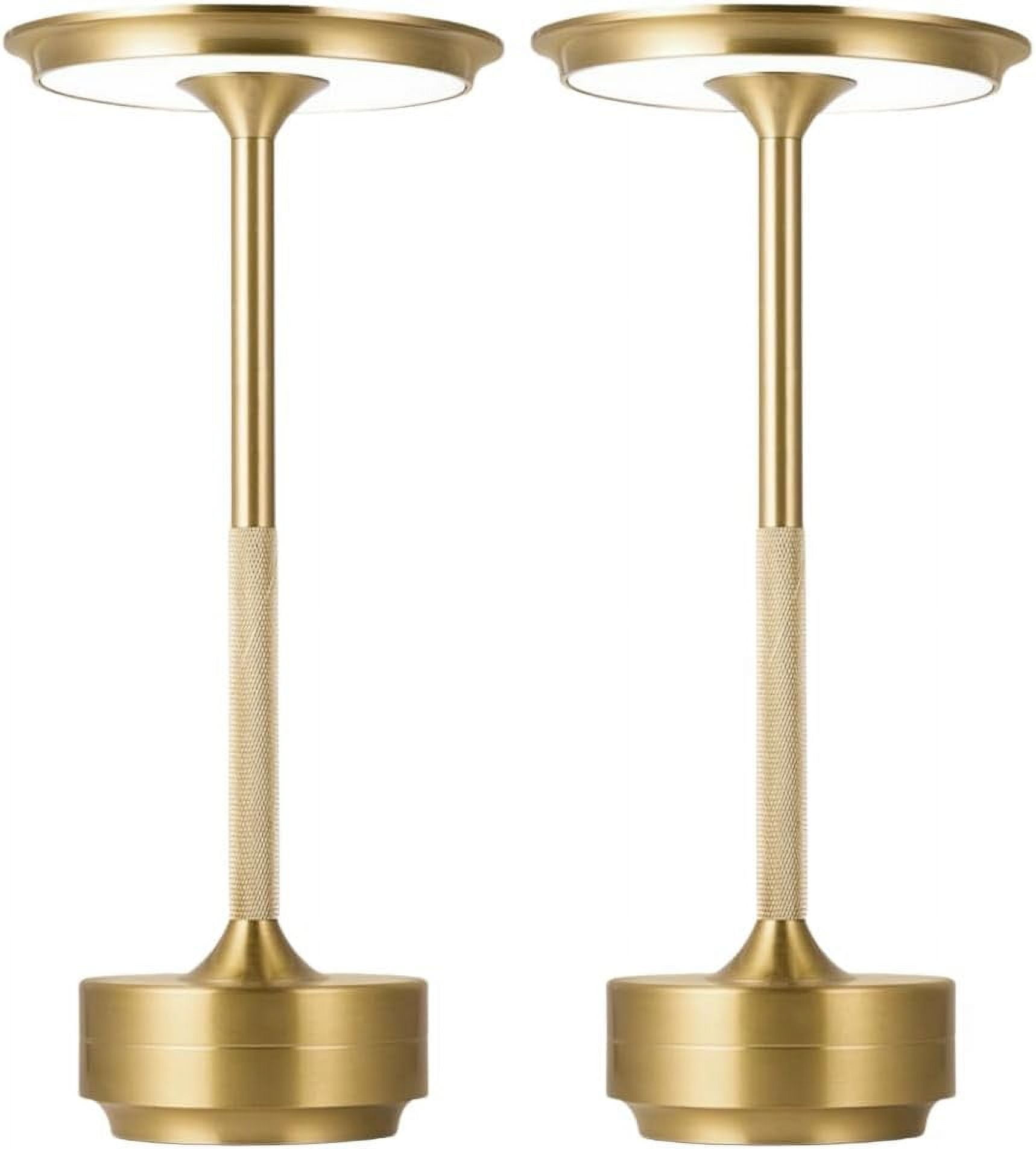 2 Pack Cordless Table Lamps, 5000mAh Rechargeable Table Lamp, 3 Color ...