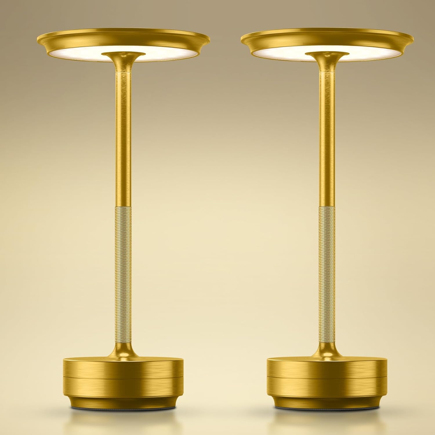 2 Pack Cordless Table Lamps Rechargeable,Portable 5000mAh Table Light ...