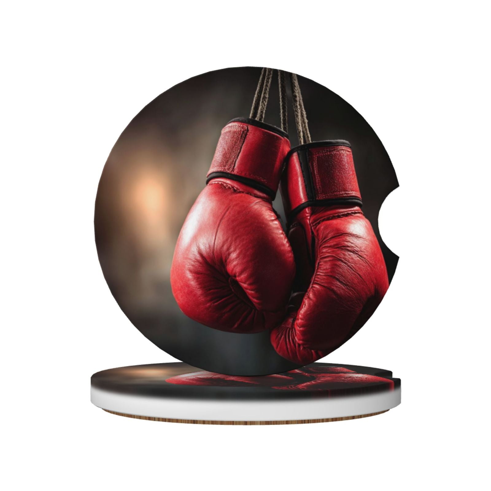 2-Pack Cork-Backed Ceramic Car Cup Coasters - Absorbent, Non-Slip Cup Holder Mats for Vehicles ...