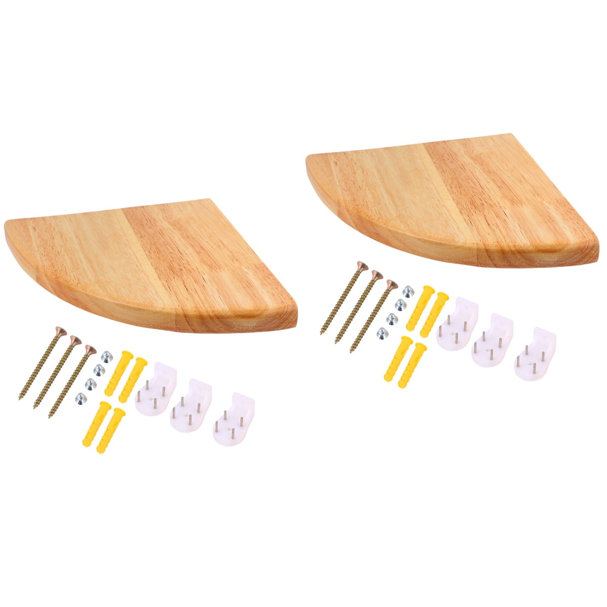 2 Pack Corner Shelf Wall Mount Floating Shelves Shelving Unit Stick ...