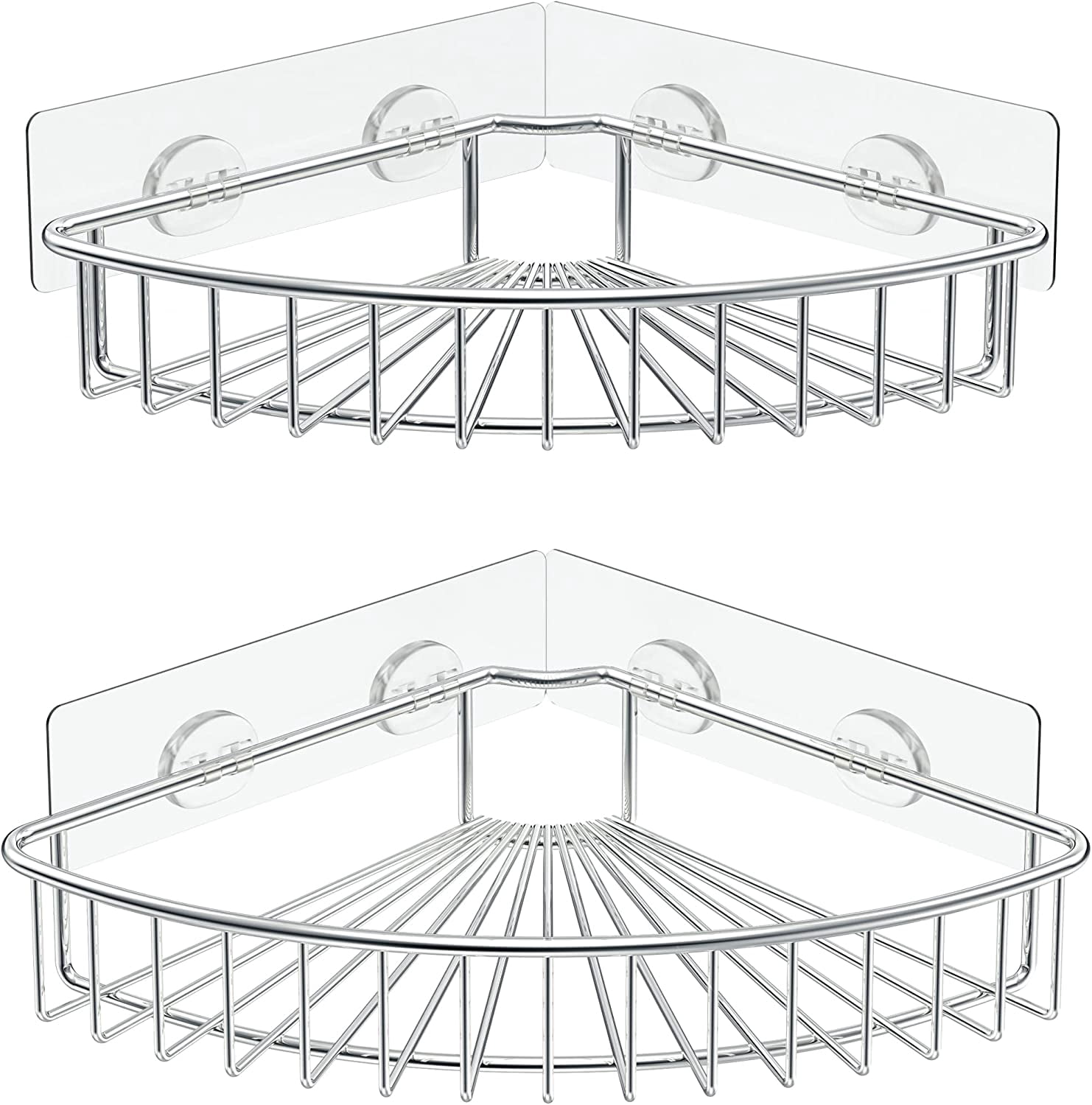 2-Pack Corner Shower Caddy, SUS304 Stainless Steel, Wall Mounted ...