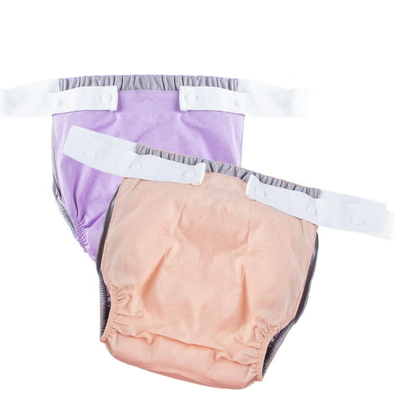 2 Pack Cotton Incontinences Underwear For Seniors Leak Proof Design ...