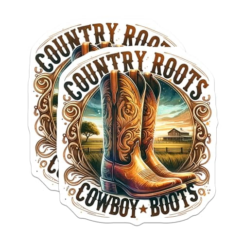 (2 Pack) Country Roots Cowboy Boots Magnets - Rustic Western Decor ...