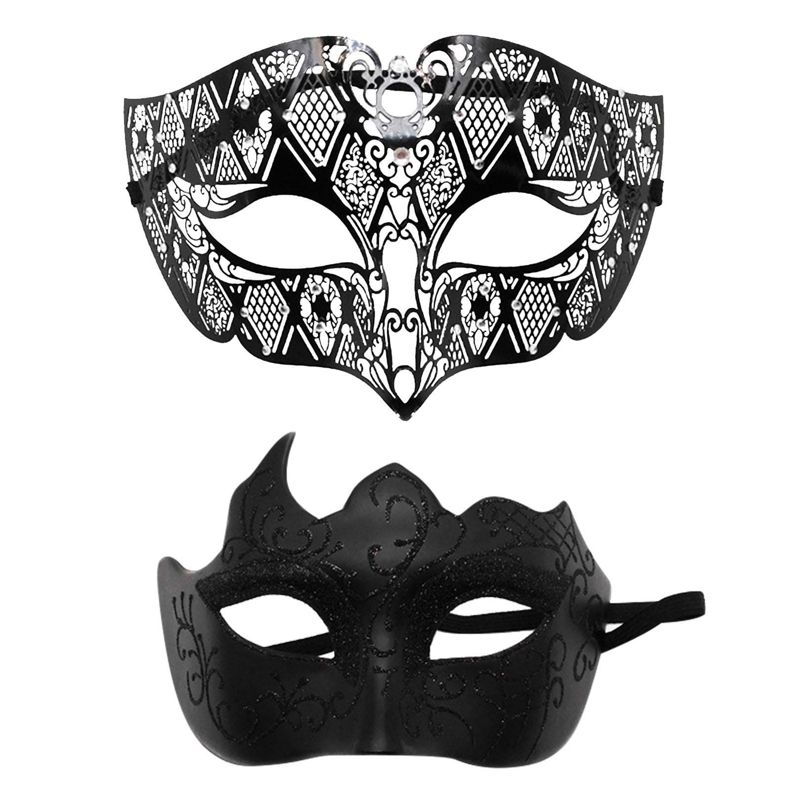 2 Pack Couple Face Guard Metal Masquerade Mask For Kids Face Guard ...