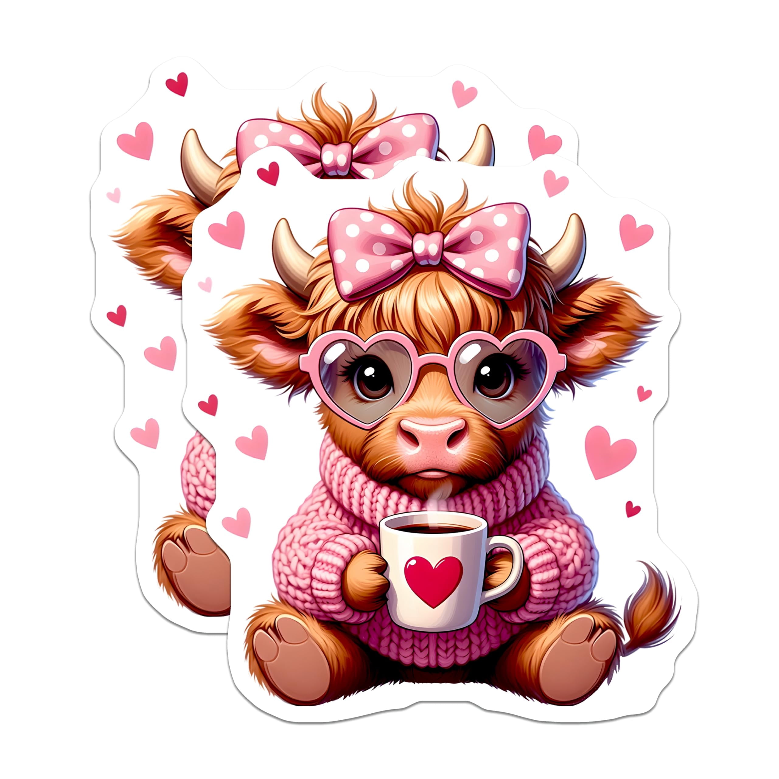 (2 Pack) Cow Magnets - Cute Animal - Heart Magnets Refrigerator Magnets ...