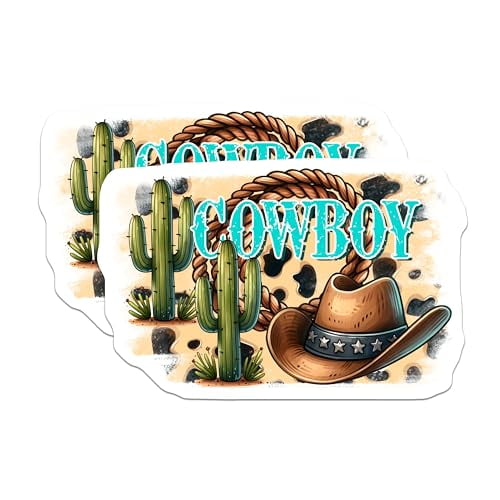 (2 Pack) Cowboy Western Cactus Magnets - Country Rodeo Magnets - Rustic ...