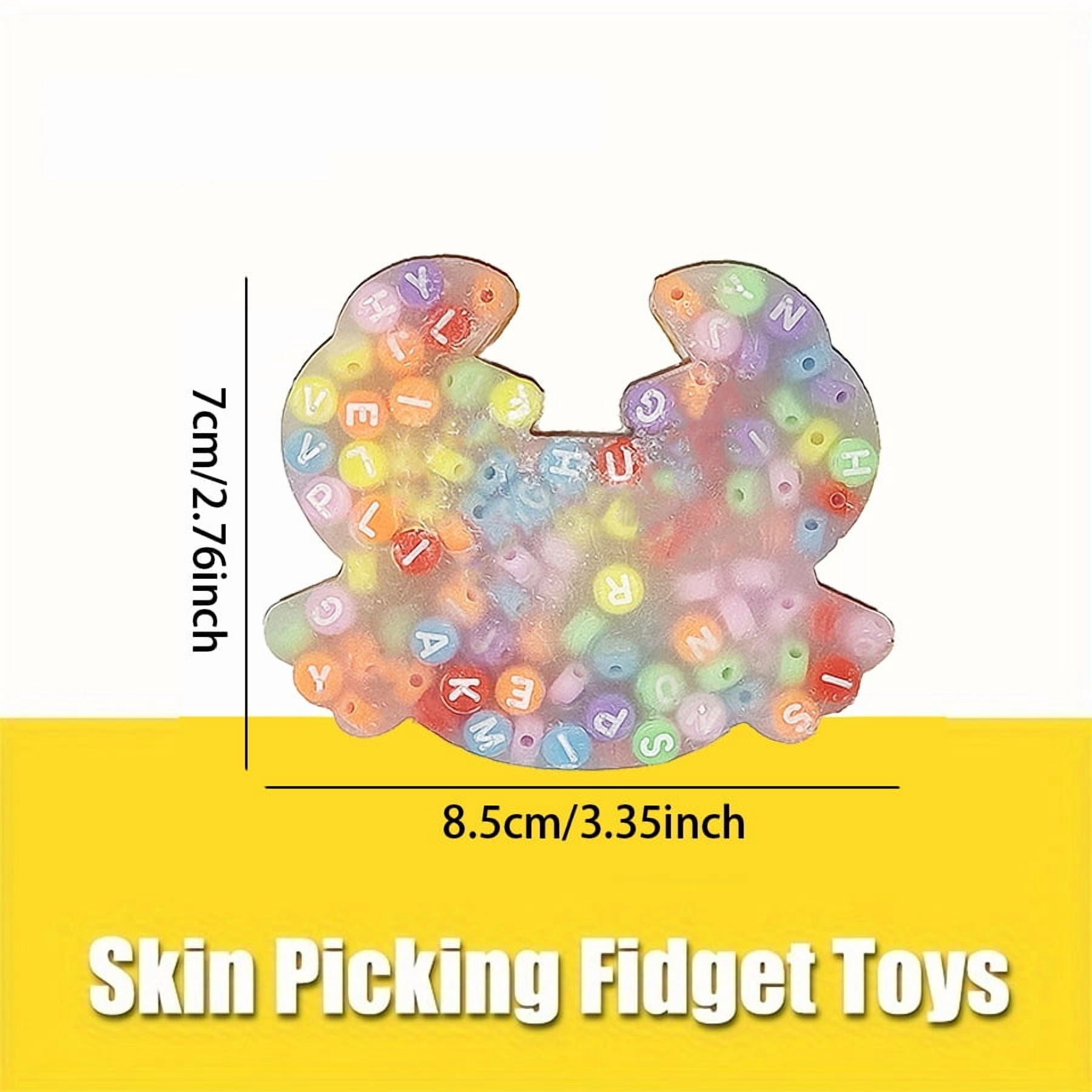 2 Pack Crab Shape Picky Pad,Skin Picking Fidget Toys, Picking Pad ...