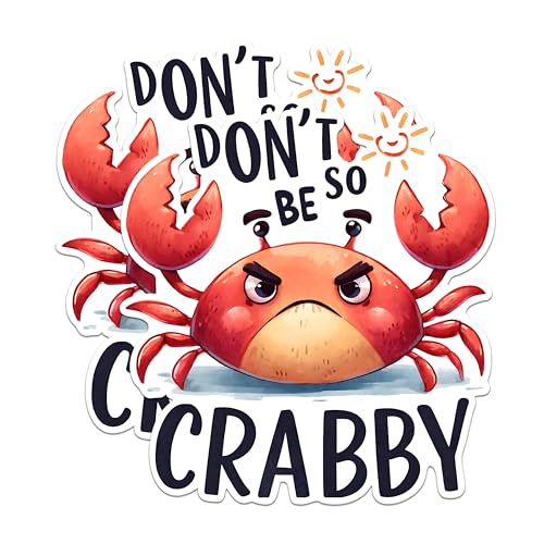 (2 Pack) Don't Be So Crabby Magnets - Funny Kitchen Decor - Cute ...