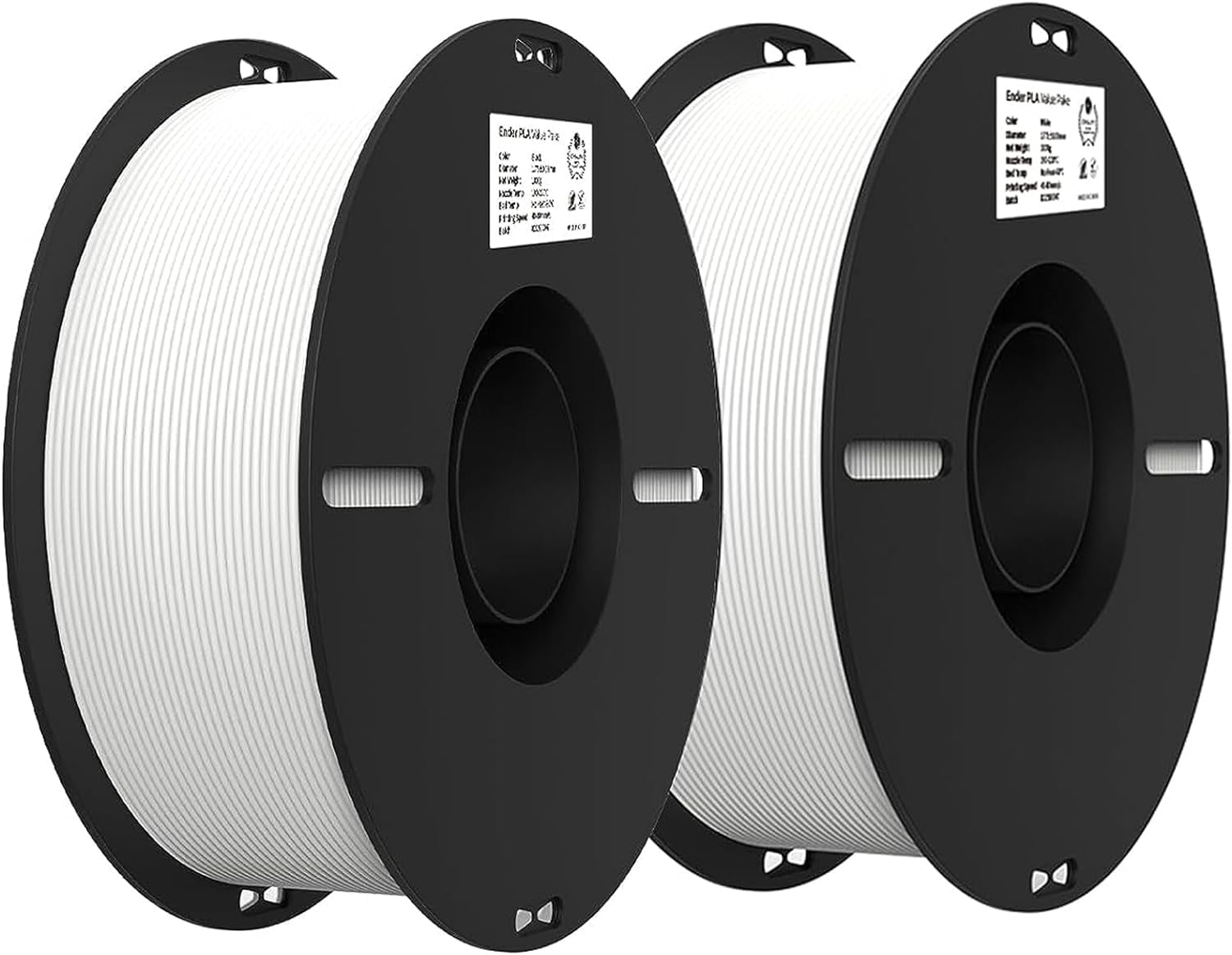 2-Pack Creality 3D Printer Filament, 1.75mm PLA Filament Bundle 2kg for ...